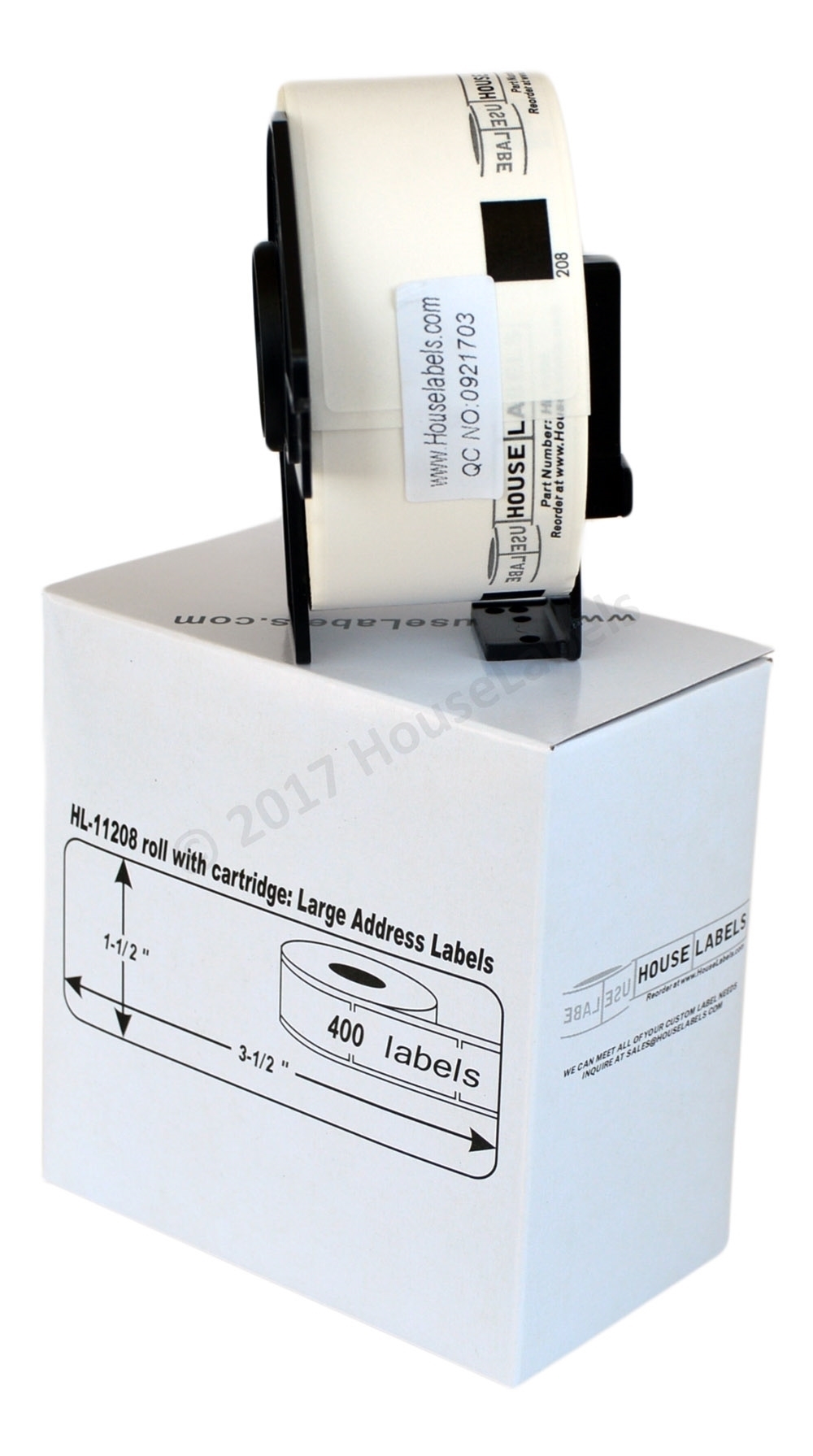 30 Rolls, Brother DK-1208 Permanent Cartridge - Free Shipping