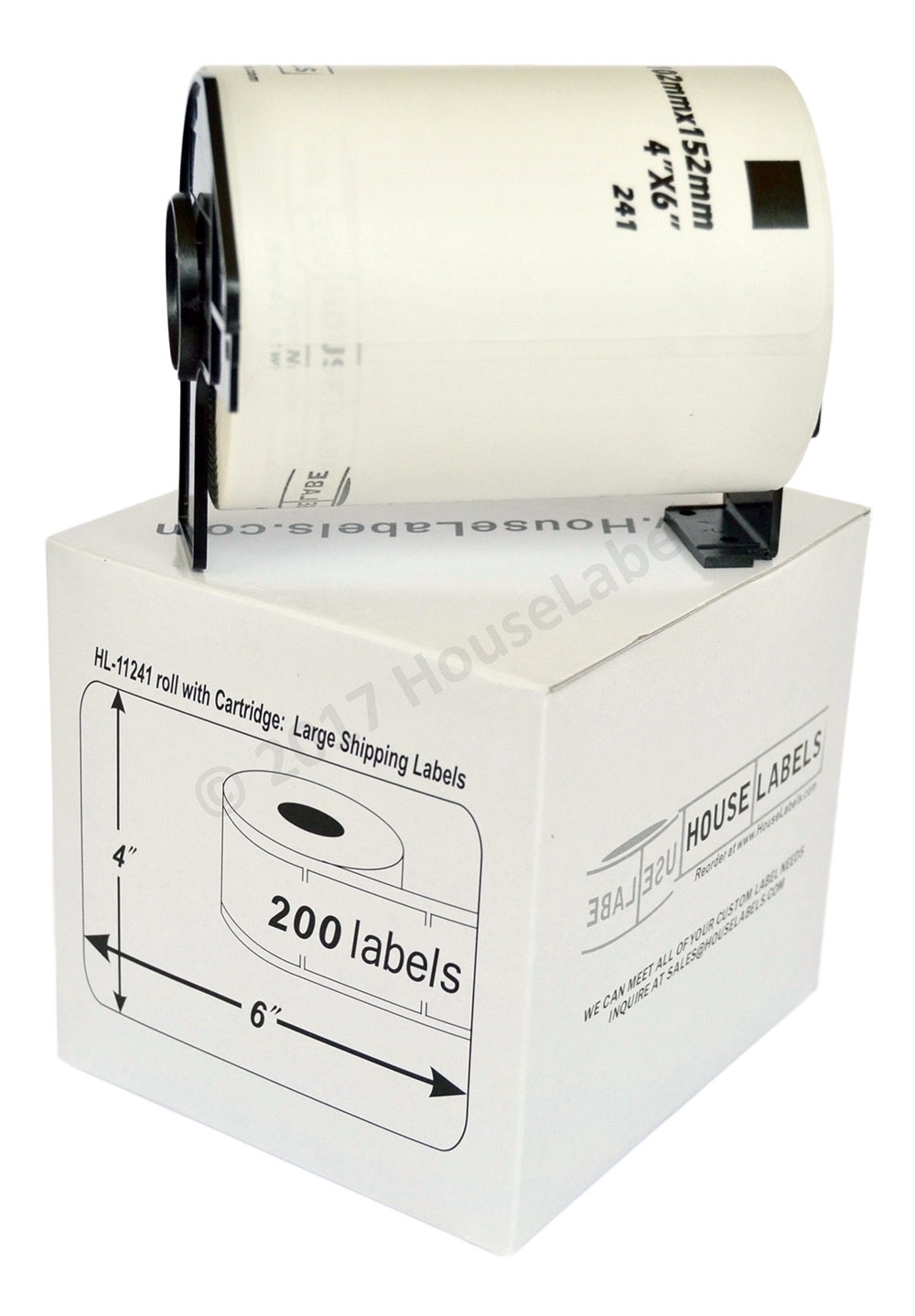 Brother DK-1241 Rolls Permanent Cartridges, 4" x 6"