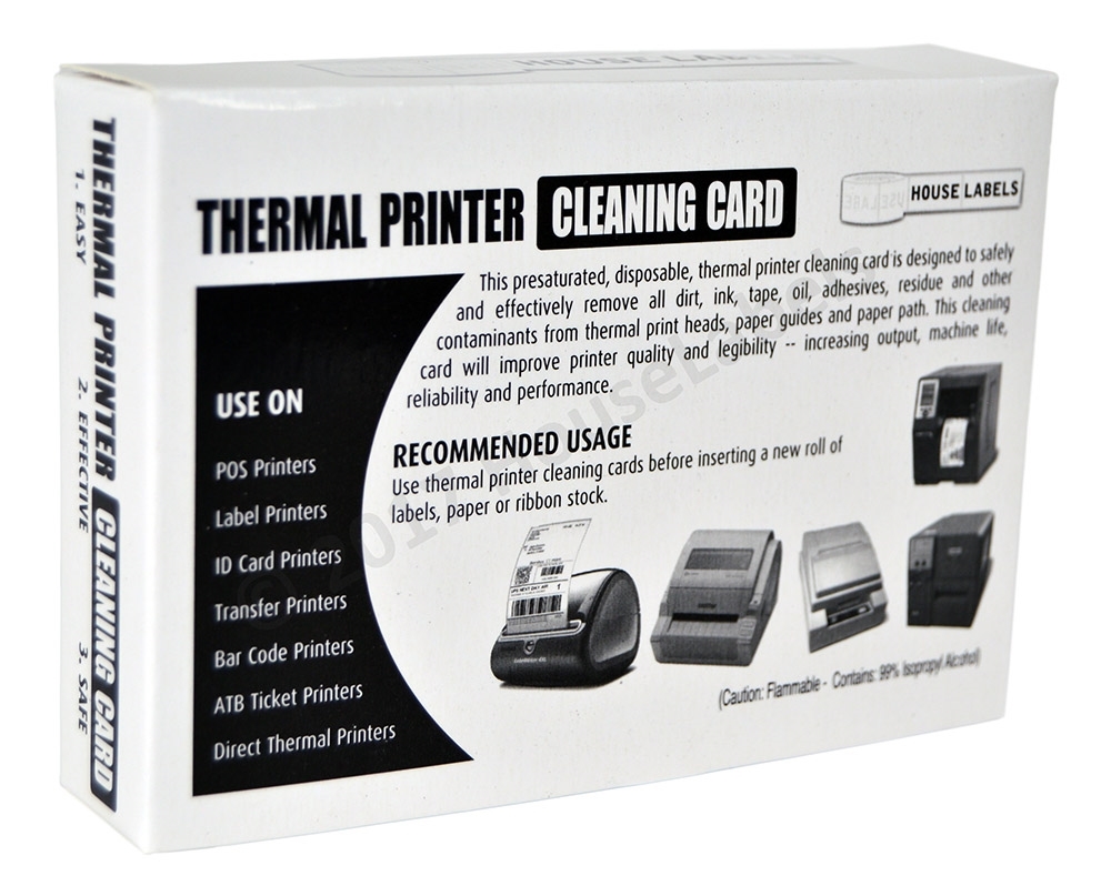 BROTHER Printer Cleaning Cards | 25 Pieces | HouseLabels.com