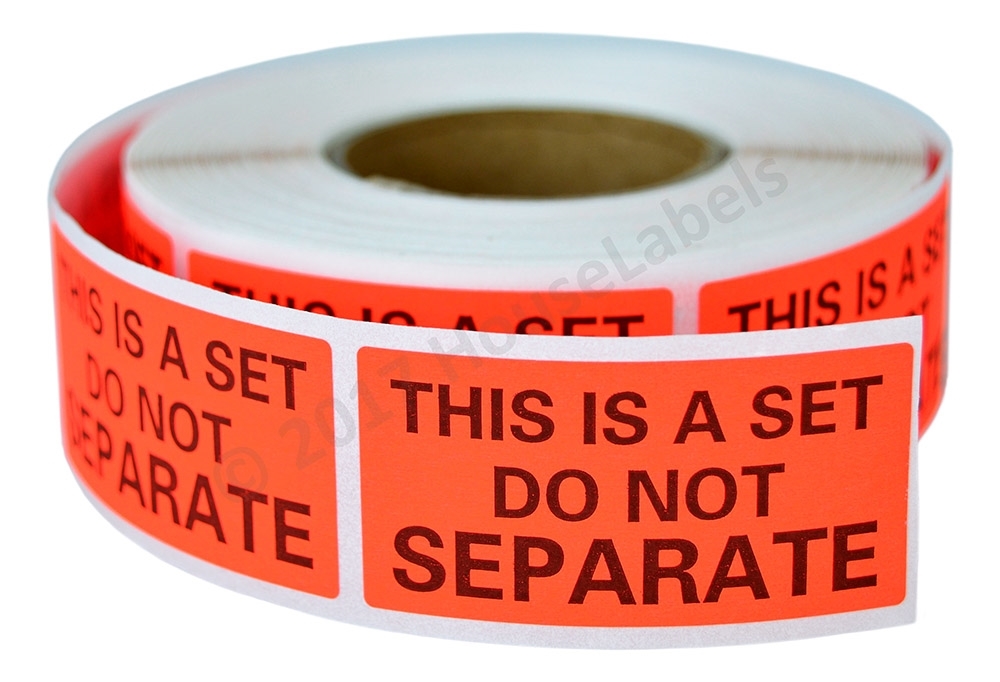 THIS IS A SET / DO NOT SEPARATE | 1 Roll | HouseLabels.com