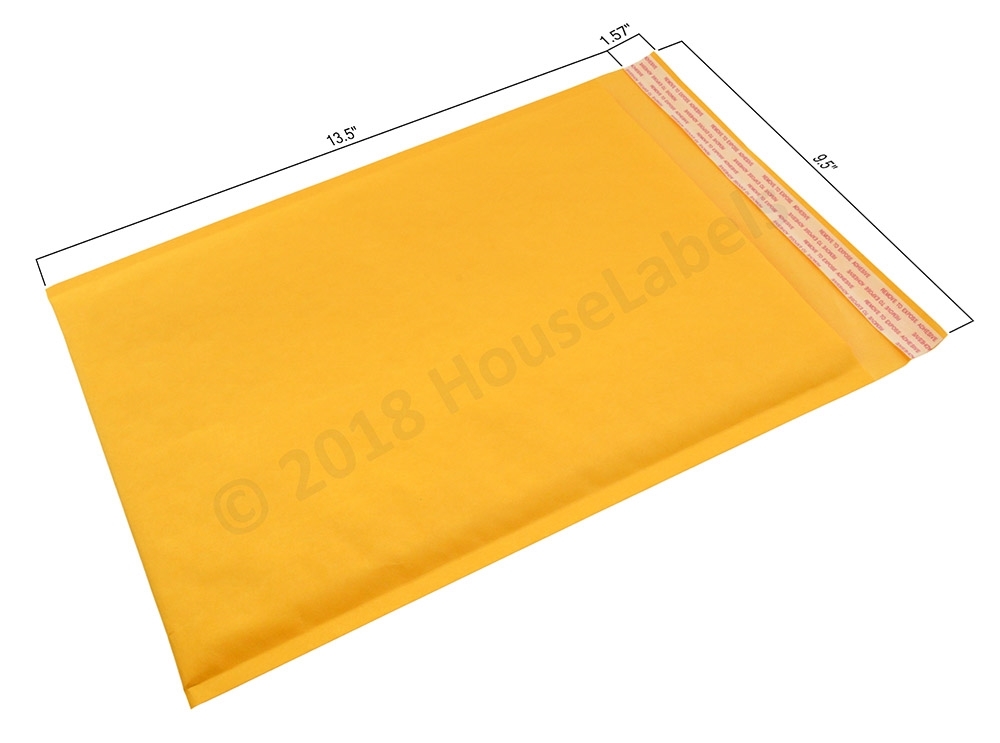 100 Bags, #4 9.5" x 14.5" Kraft Bubble Padded Envelope Bags