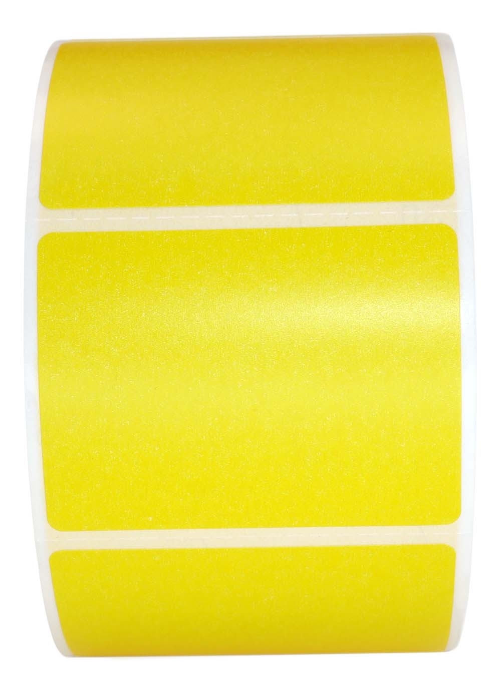Zebra 2x1.5 | Yellow | HouseLabels.com