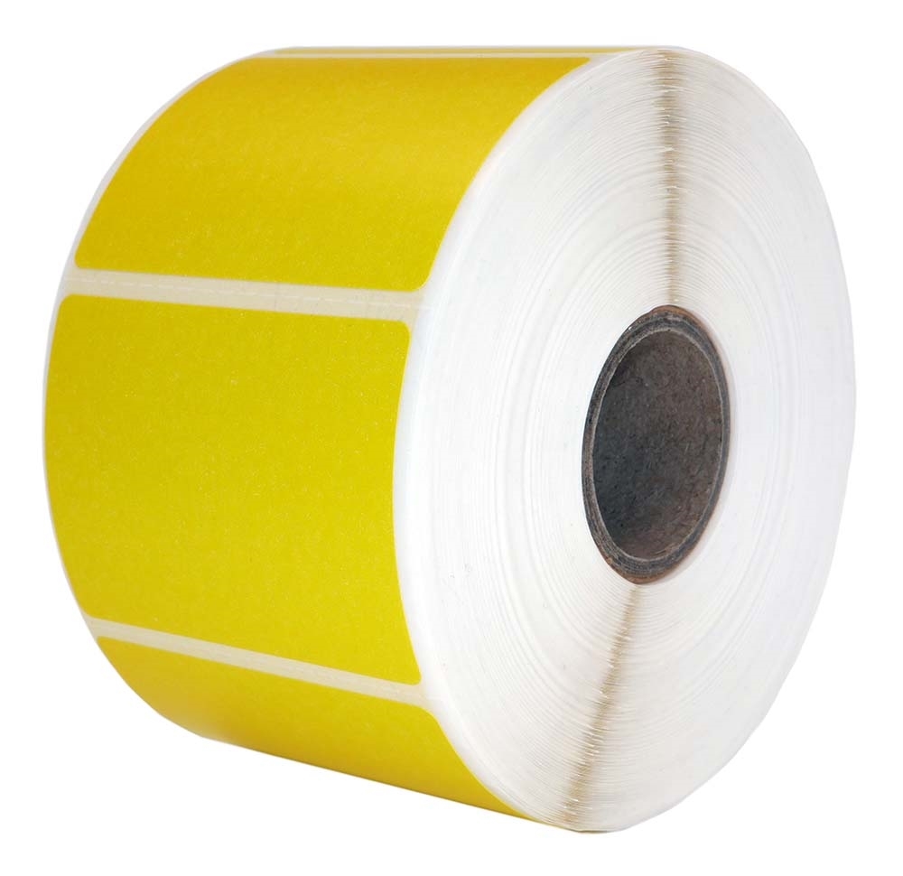 Zebra 2x1.5 | Yellow | HouseLabels.com