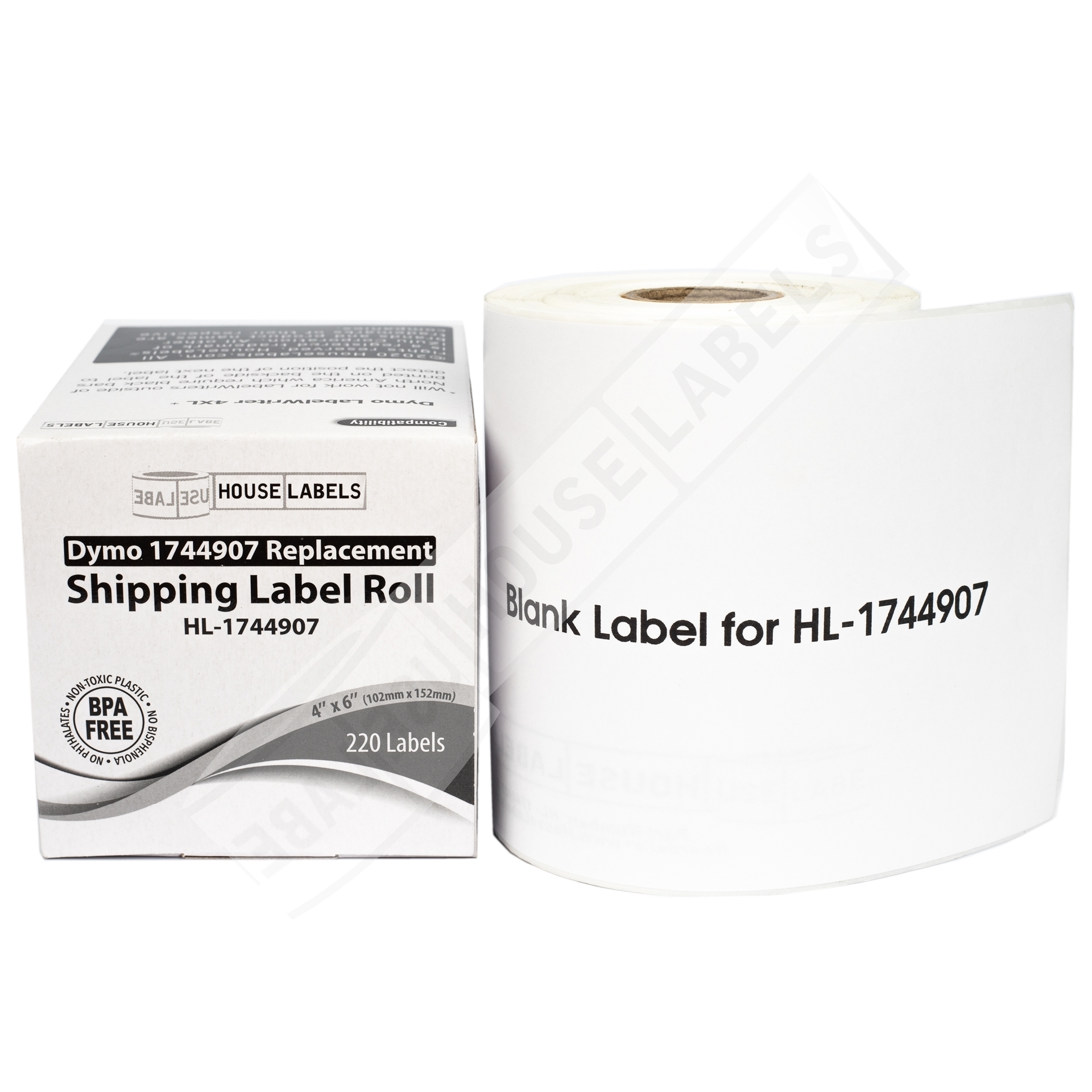 DYMO 1744907 Shipping Labels | 1"Core | 4"x6" | HouseLabels.com