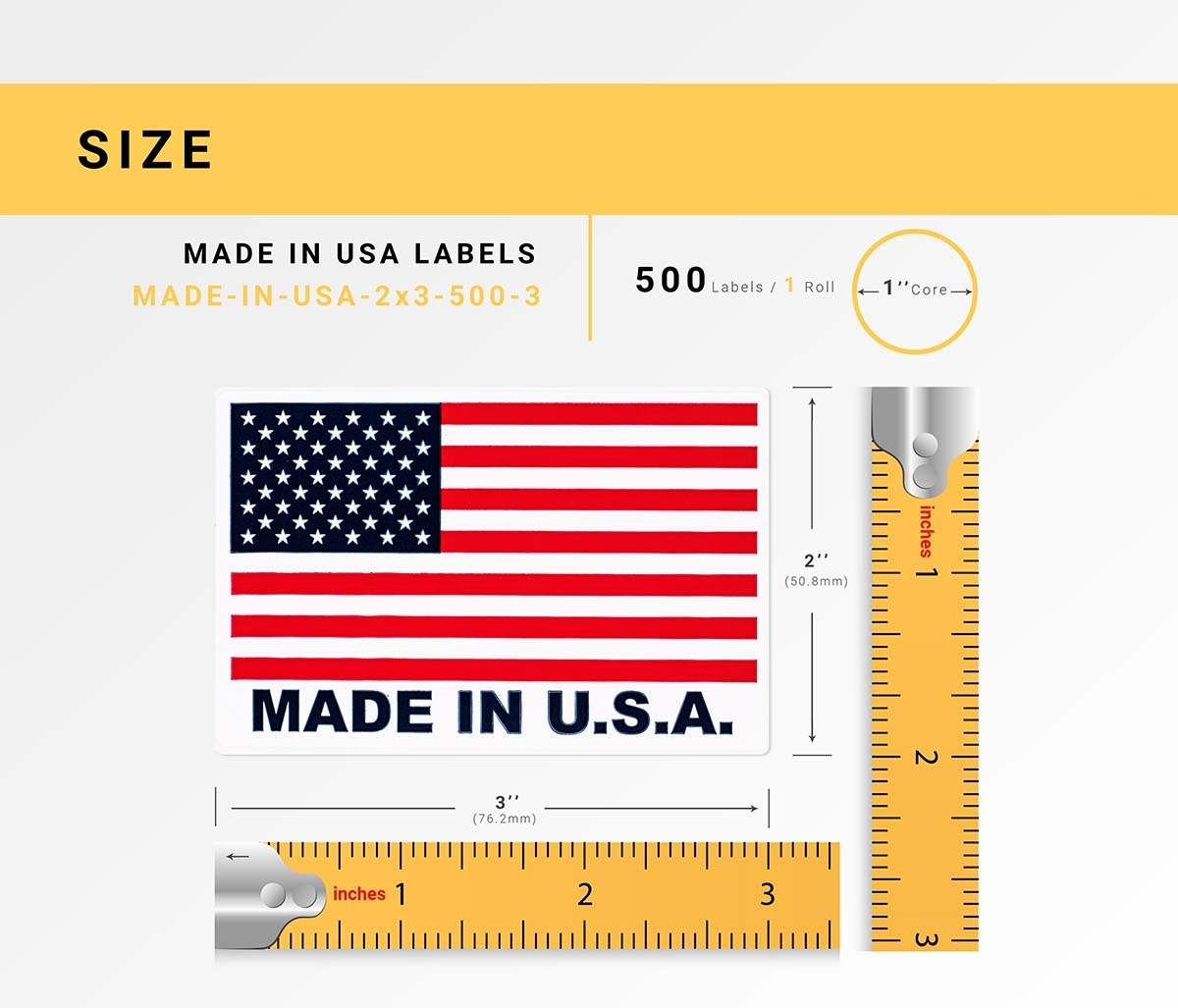 MADE IN USA 2x3 | 1 Roll | HouseLabels.com