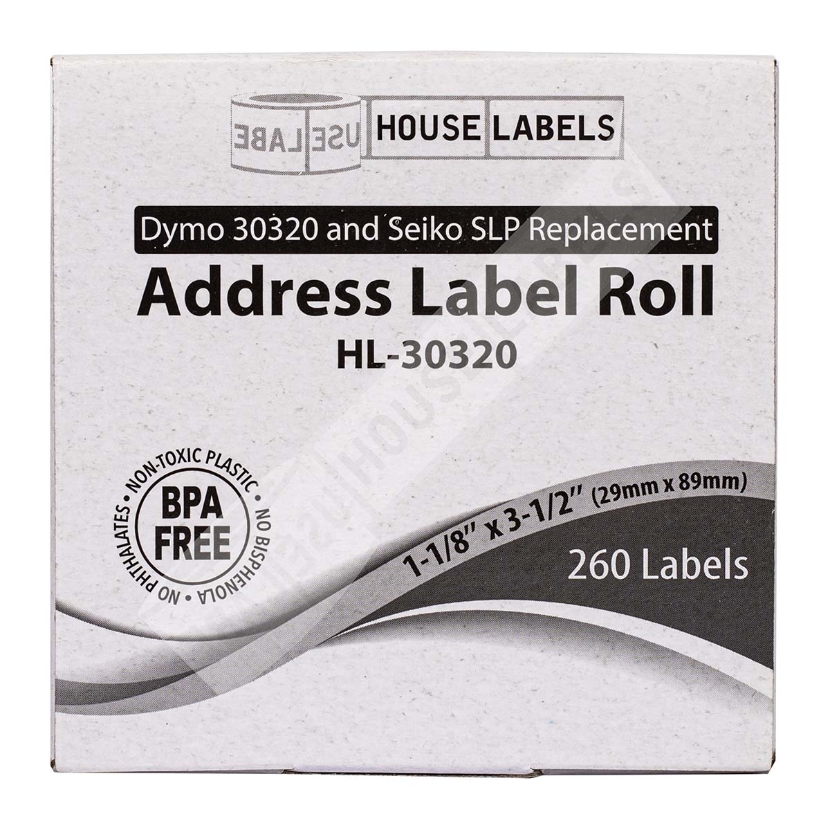 DYMO 30320 Address Labels | White | 1"Core | HouseLabels.com