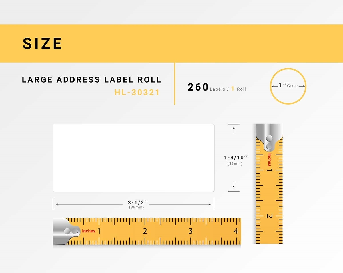 DYMO 30321 Large Address Labels | White | HouseLabels.com