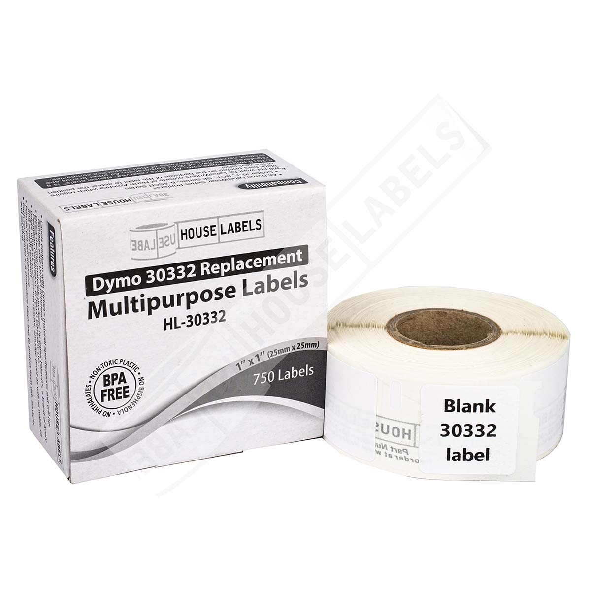 DYMO 30332 Labels Multipurpose Labels | 1"x1" | HouseLabels.com