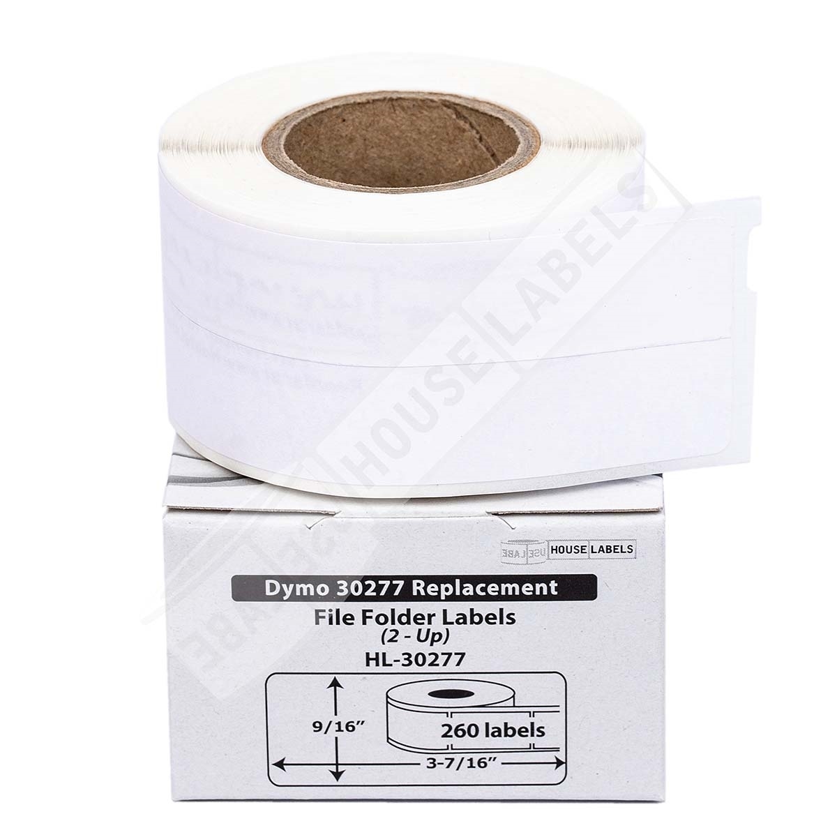 DYMO 30277 File Folder | 2-Up Labels | White | HouseLabels.com