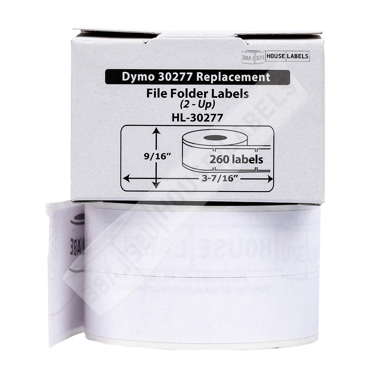 DYMO 30277 File Folder | 2-Up Labels | White | HouseLabels.com