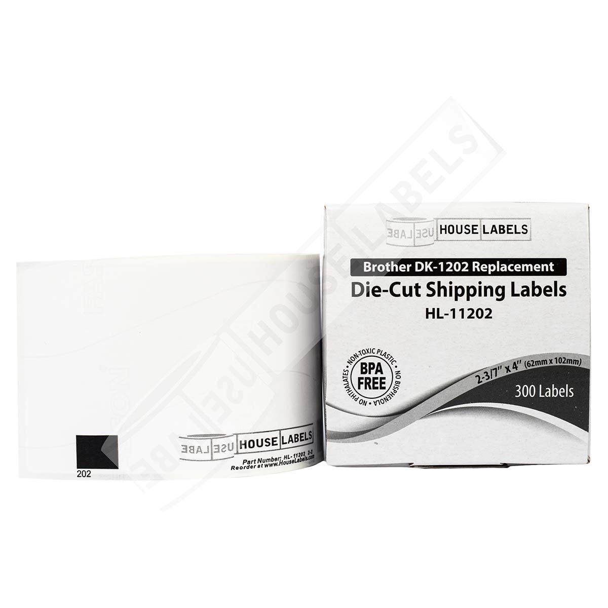 Brother DK 1202 | 6 Rolls | Reusable Cartridge | HouseLabels.com