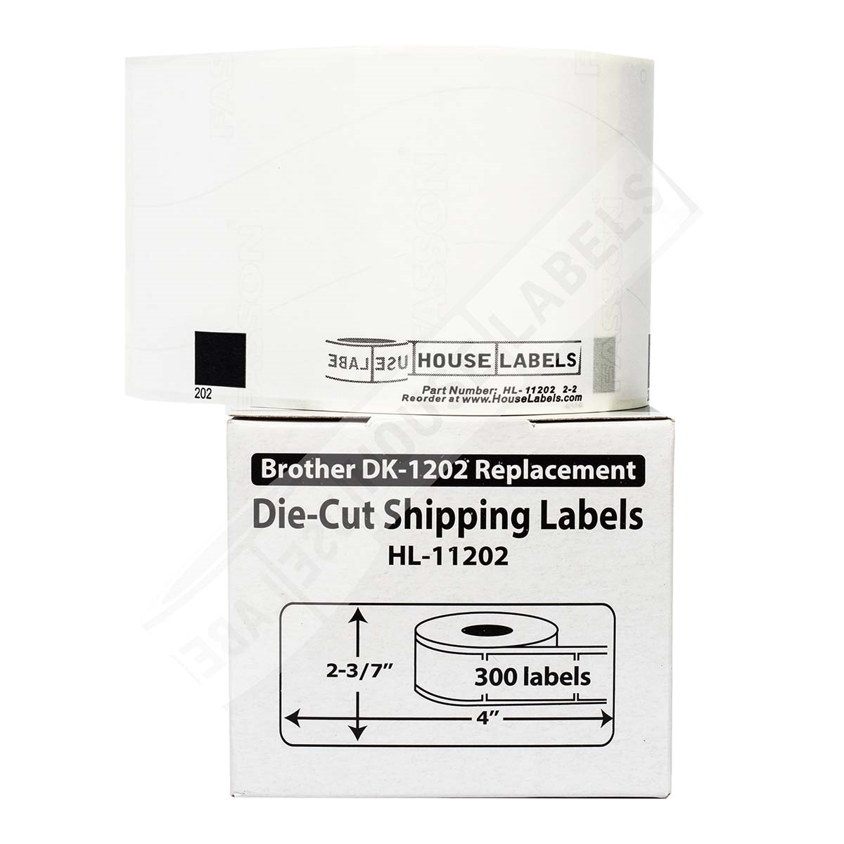 Brother DK 1202 | 6 Rolls | Reusable Cartridge | HouseLabels.com