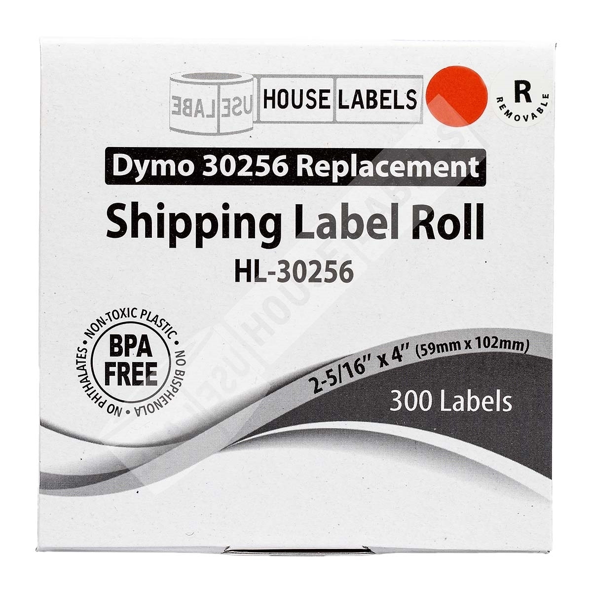DYMO 30256 | Red | Removable Adhesive | HouseLabels.com