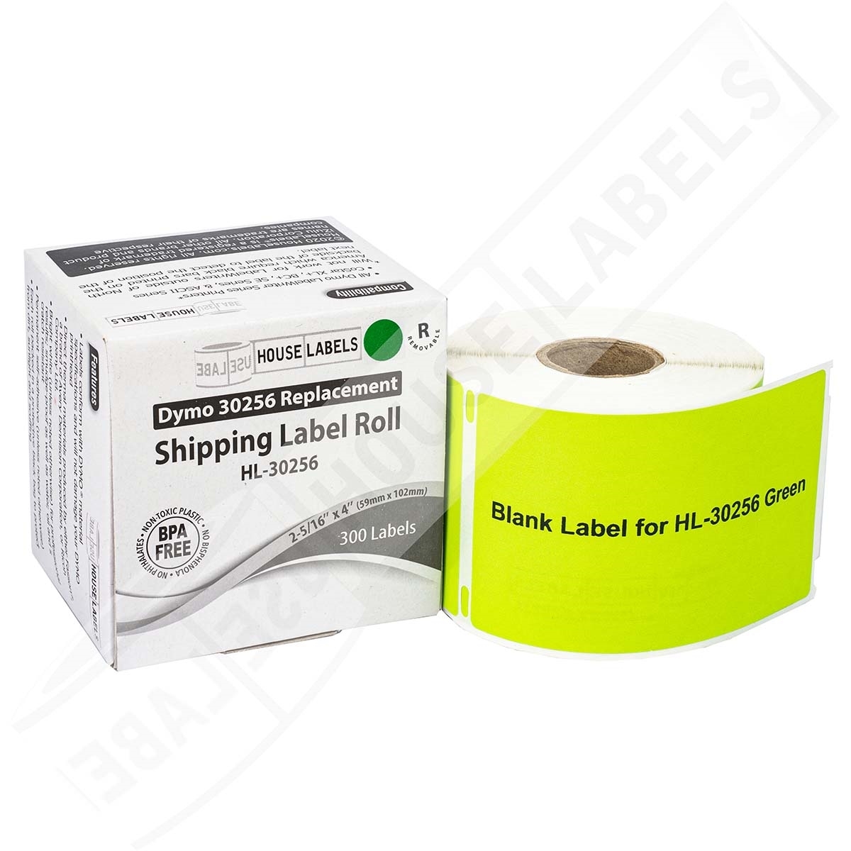 DYMO 30256 | Green | Removable Adhesive | HouseLabels.com