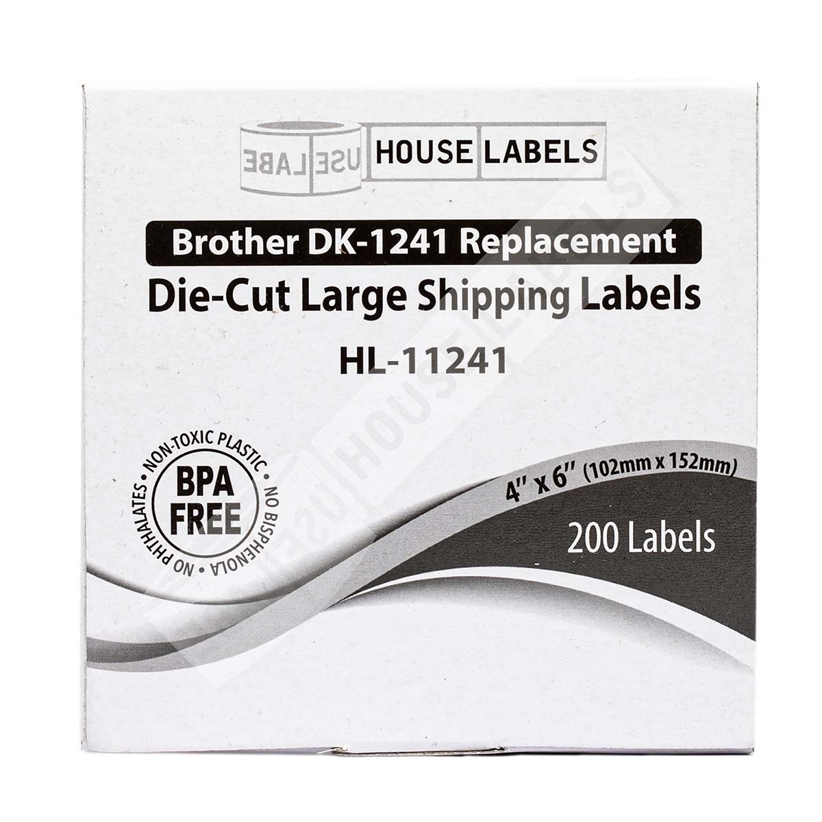 Brother DK 1241 | 14 Rolls | Reusable Cartridge | HouseLabels.com