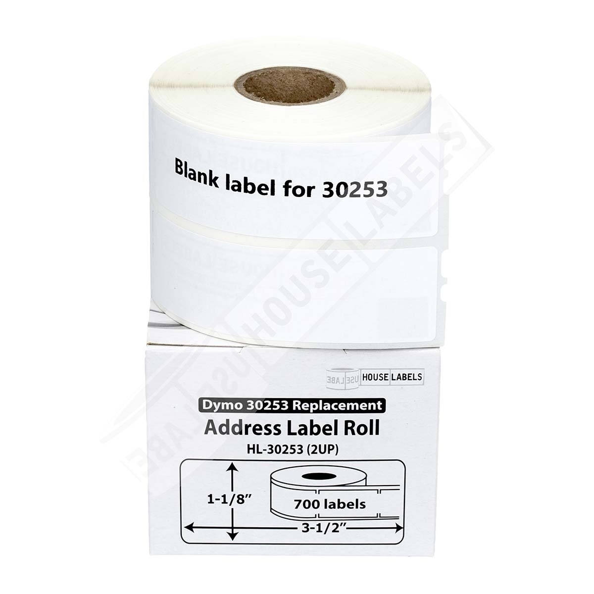 DYMO 30253 Address Labels | 2-up Labels | HouseLabels.com