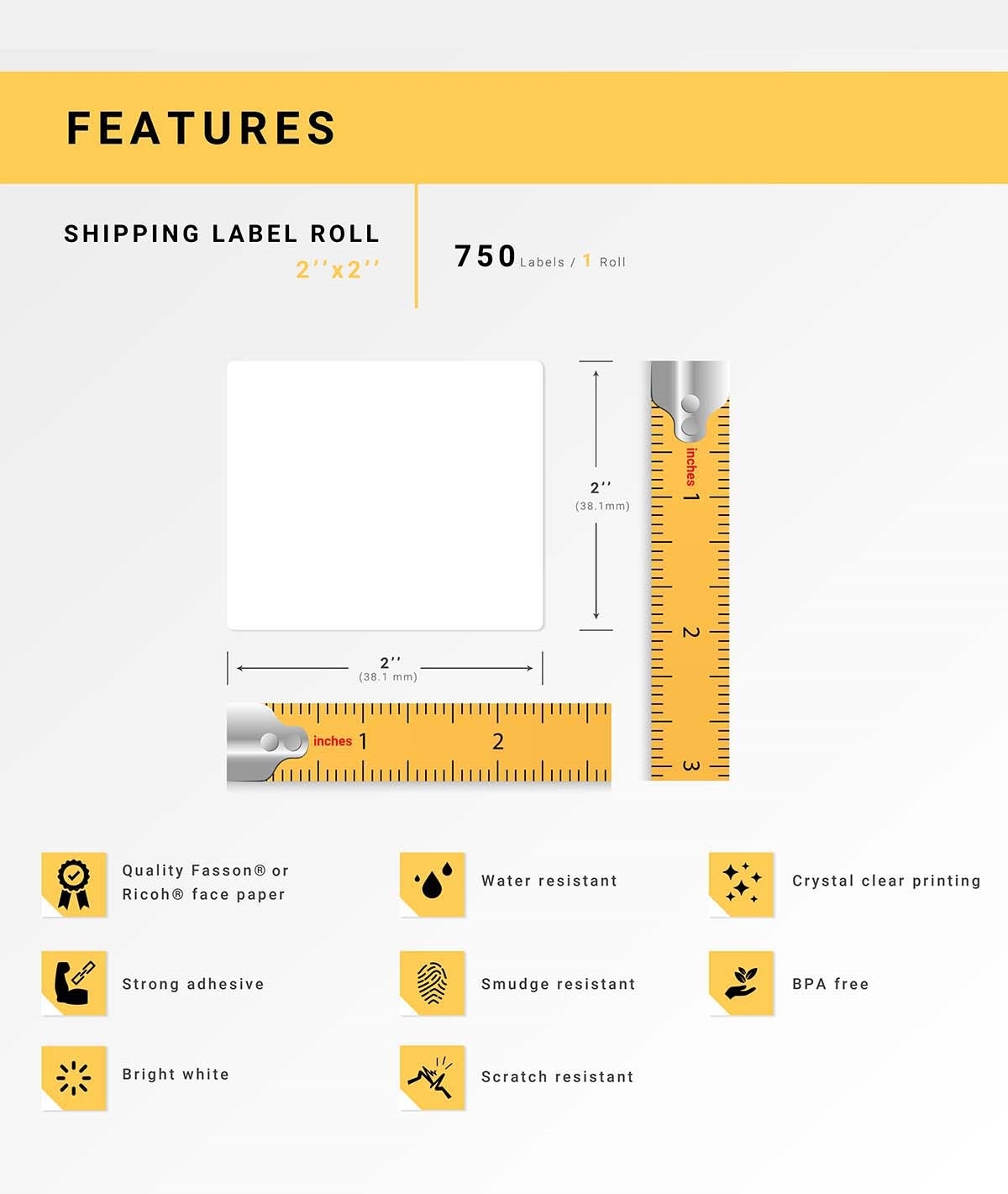 Zebra 2x2 | HouseLabels.com