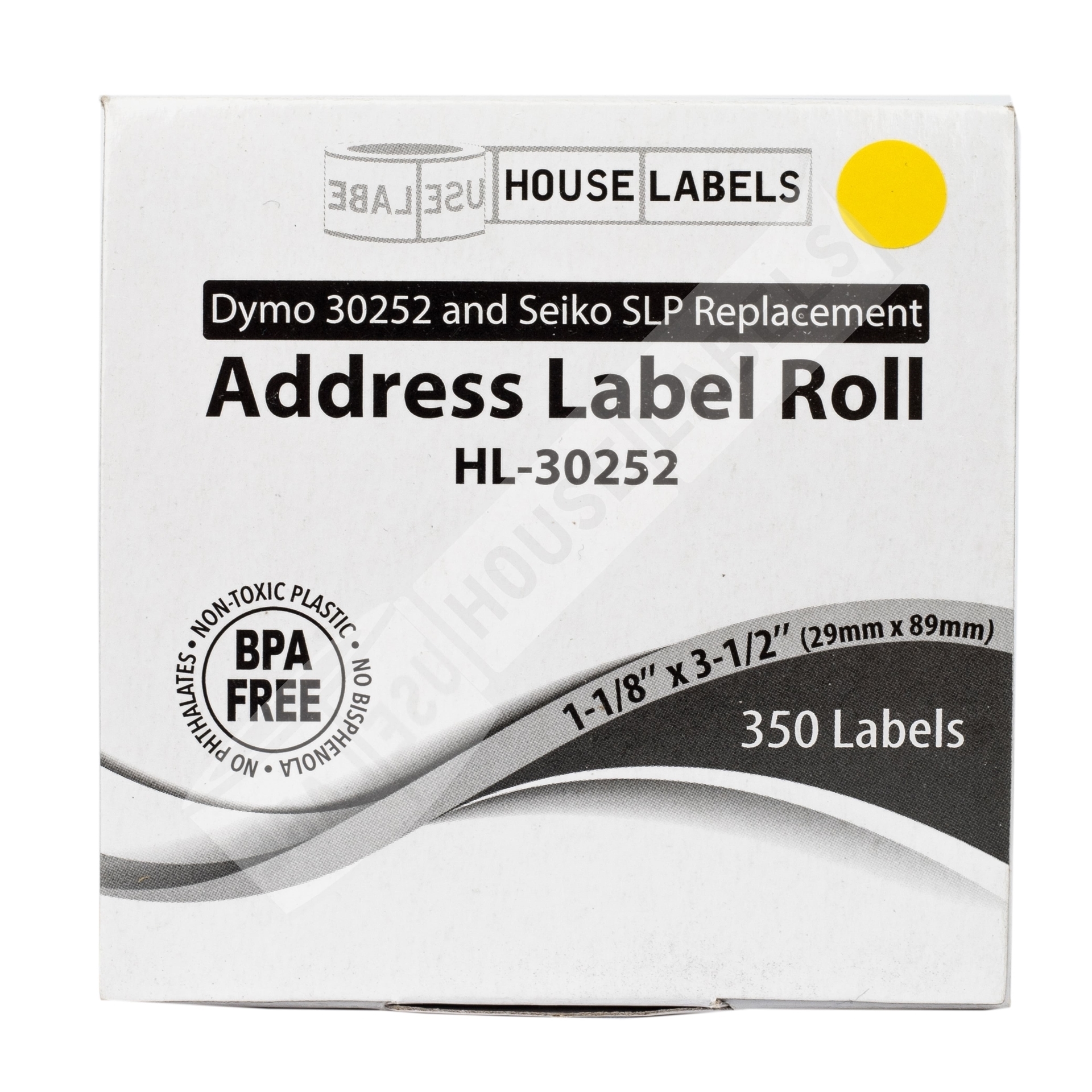 DYMO 30252 | 6 Yellow Rolls | HouseLabels.com