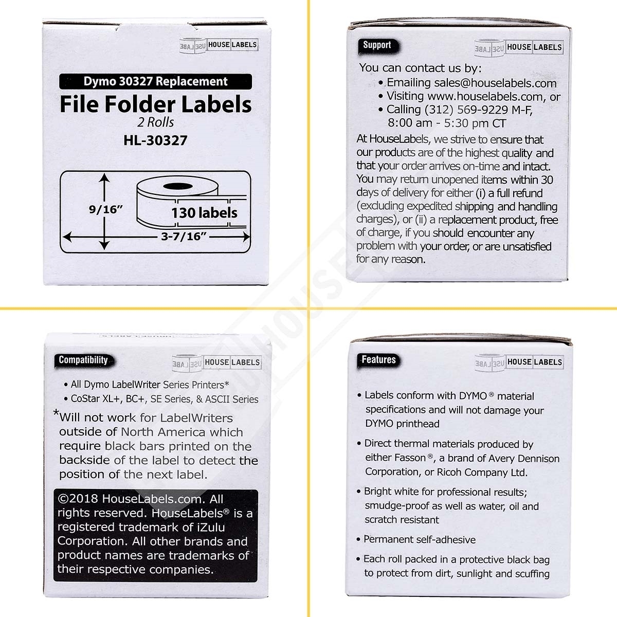 DYMO 30327 | 12 Rolls | HouseLabels.com