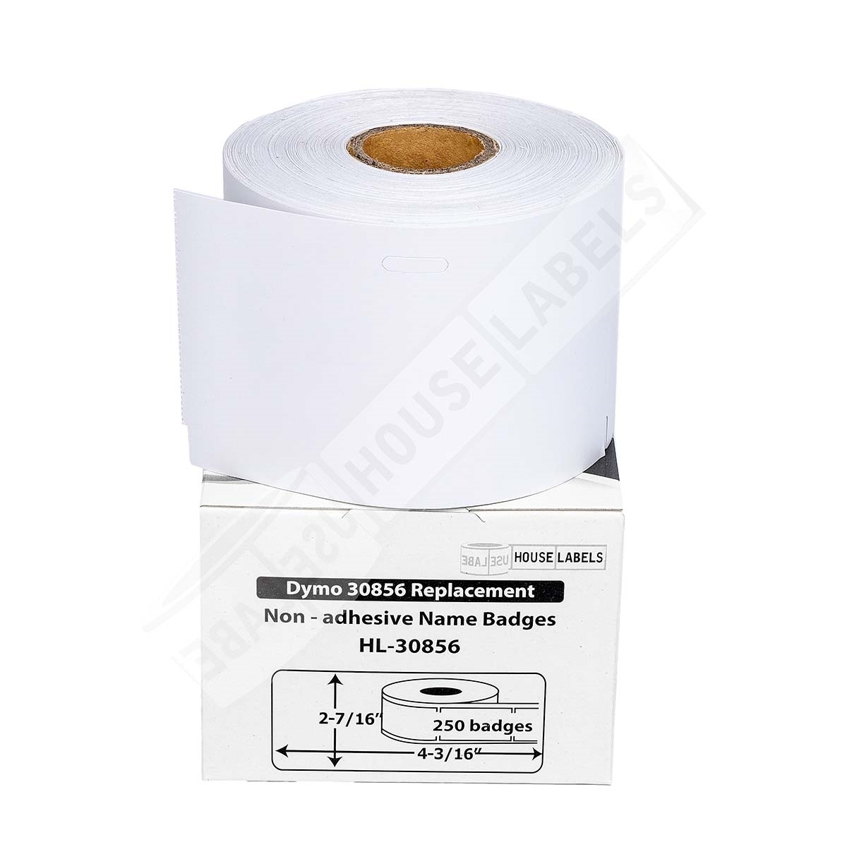 Dymo 30856 Non-Adhesive Name Badges | White | Houselabels.com
