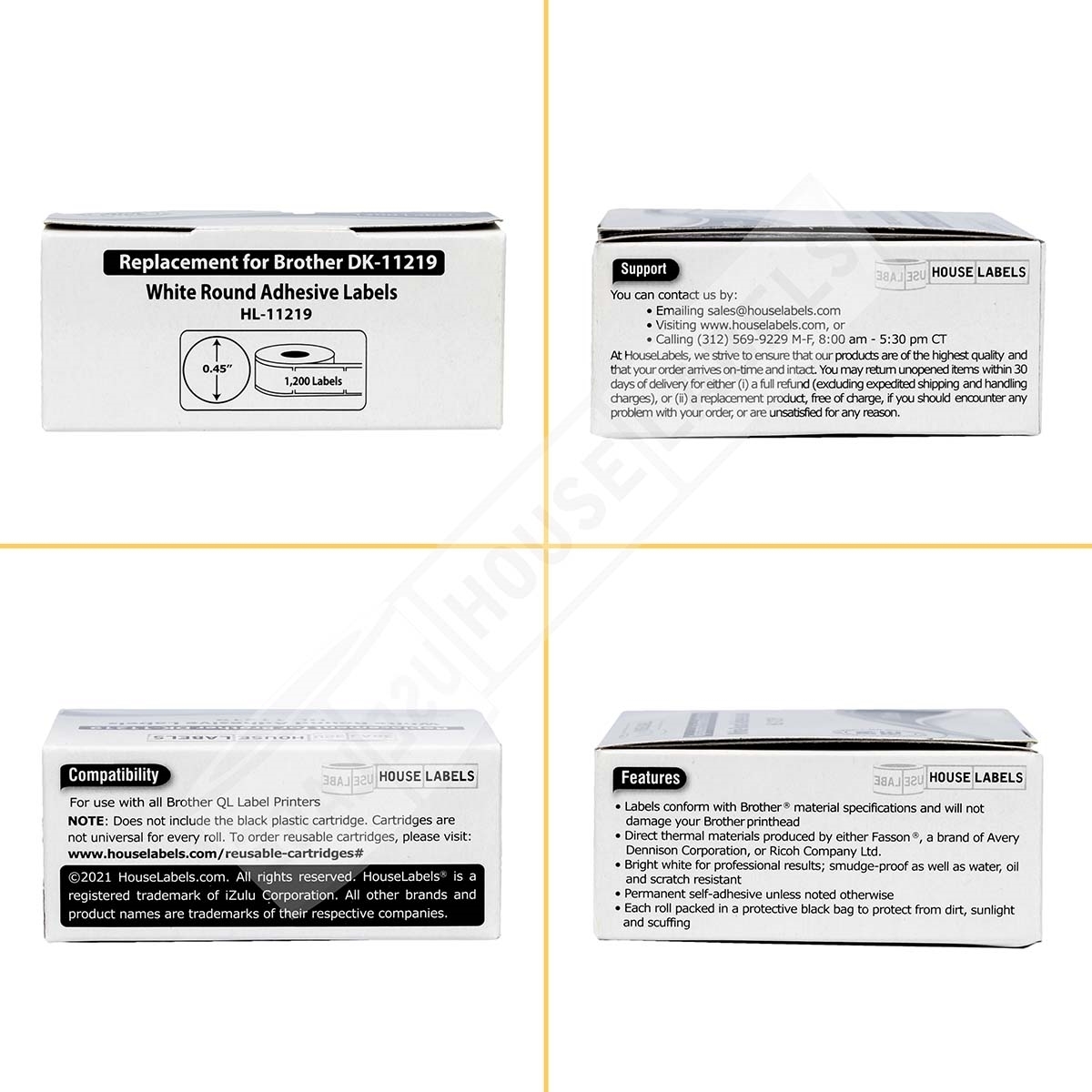 Brother DK 1219 | HouseLabels.com