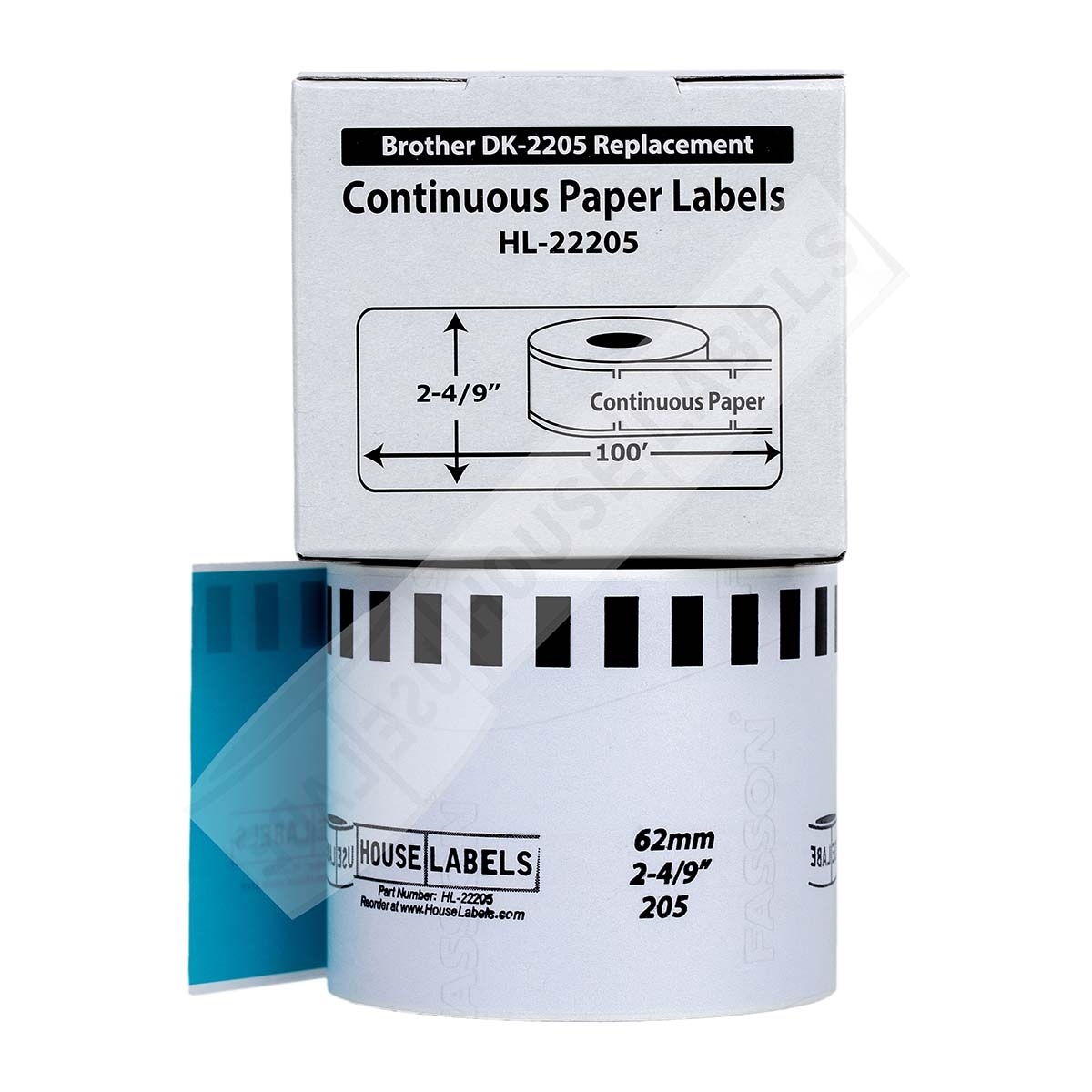 Brother DK 2205 |Blue | HouseLabels.com