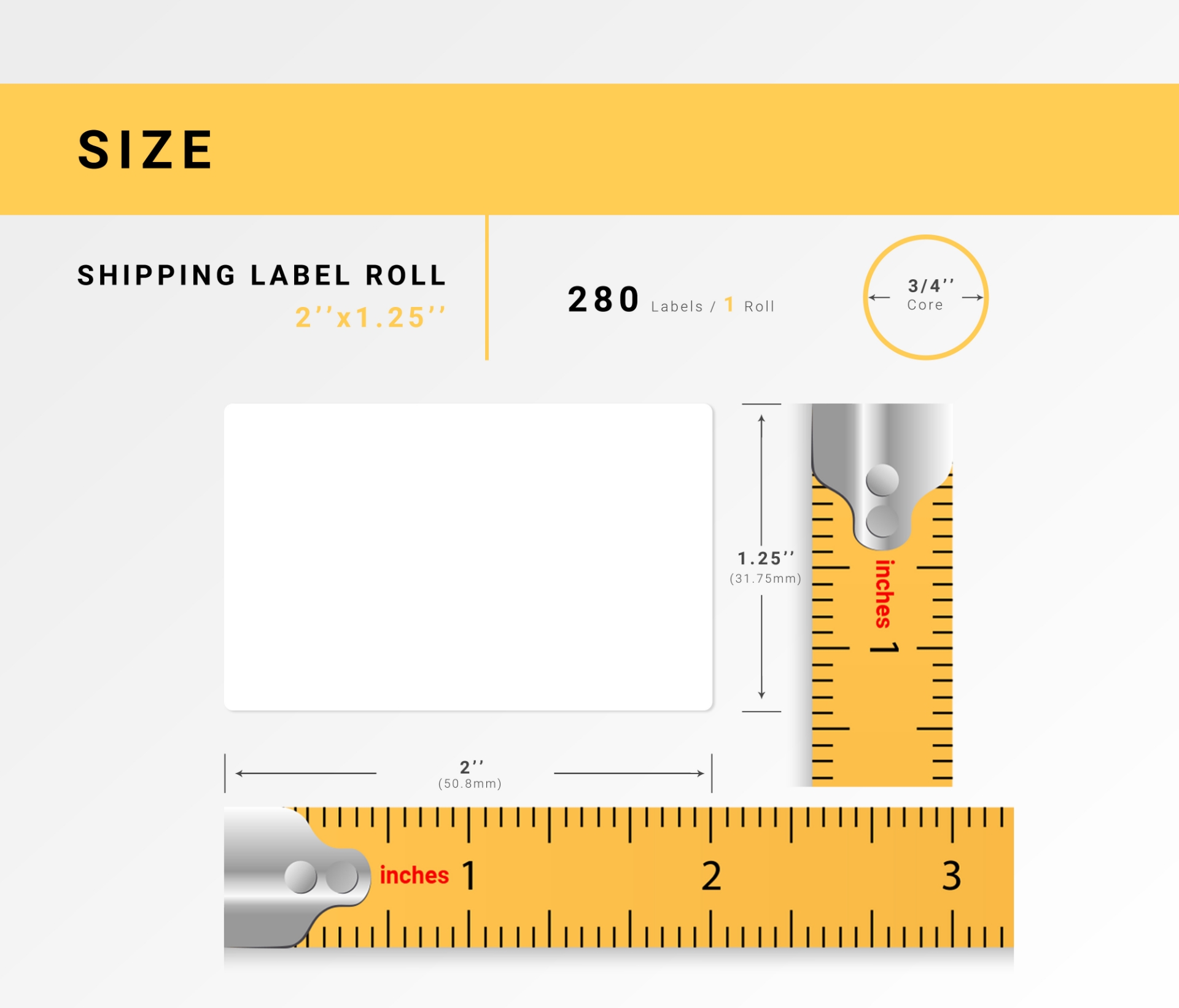 Get Zebra Direct Thermal Labels (WHITE 2x1.25) Core Online