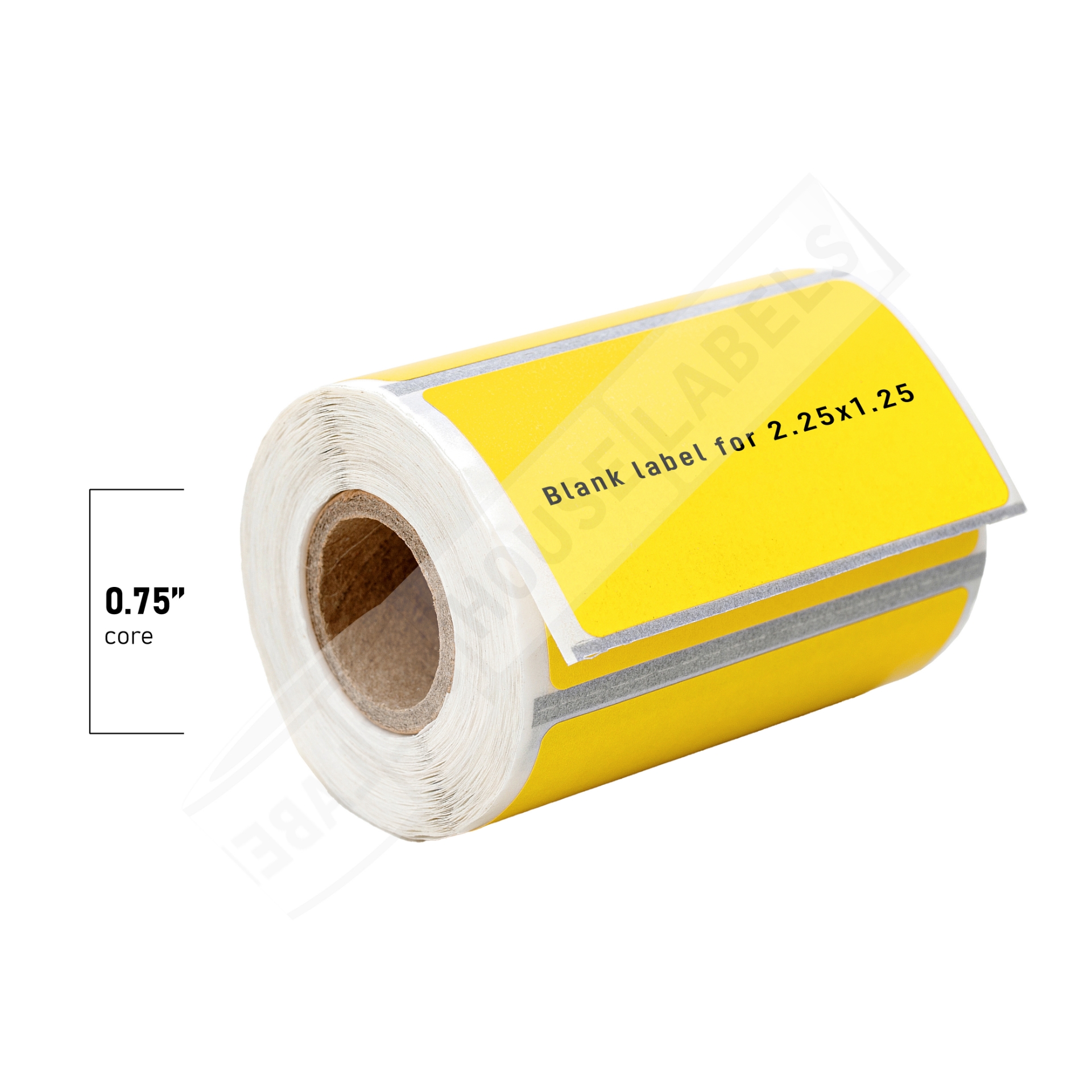Buy Zebra Direct Thermal Labels 2.25x1.25core in Yellow Color