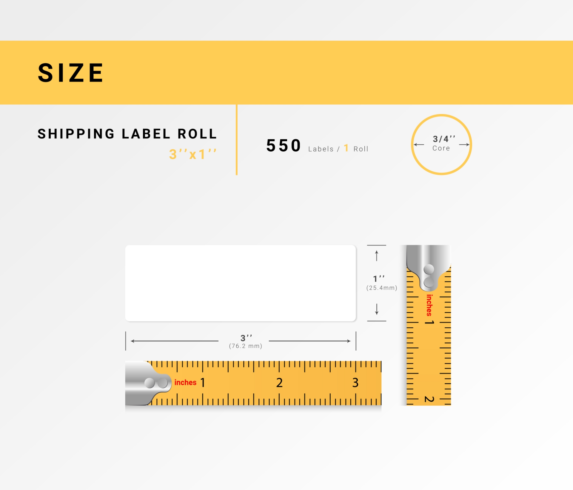 Buy Zebra Direct Thermal Labels White 3x1 Core | Houselabels