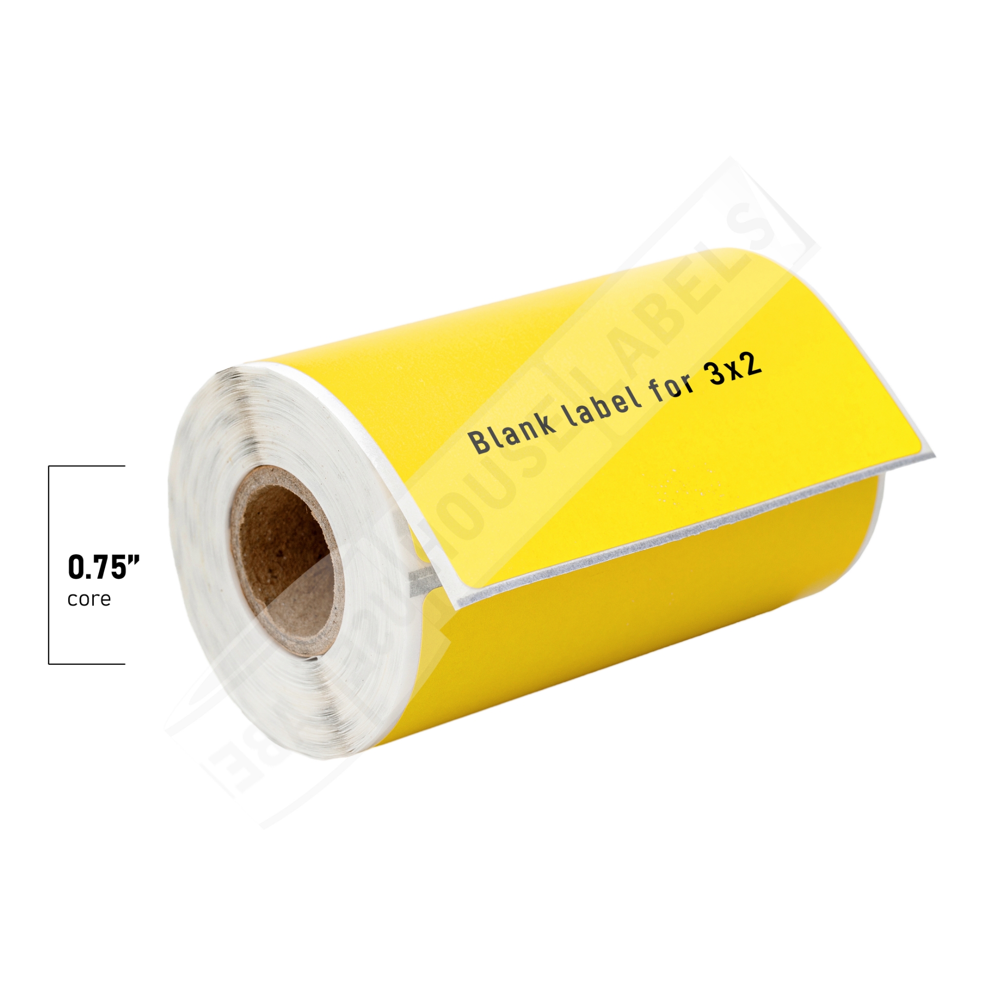 Buy Zebra Direct Thermal Labels 3x2core in Yellow Color