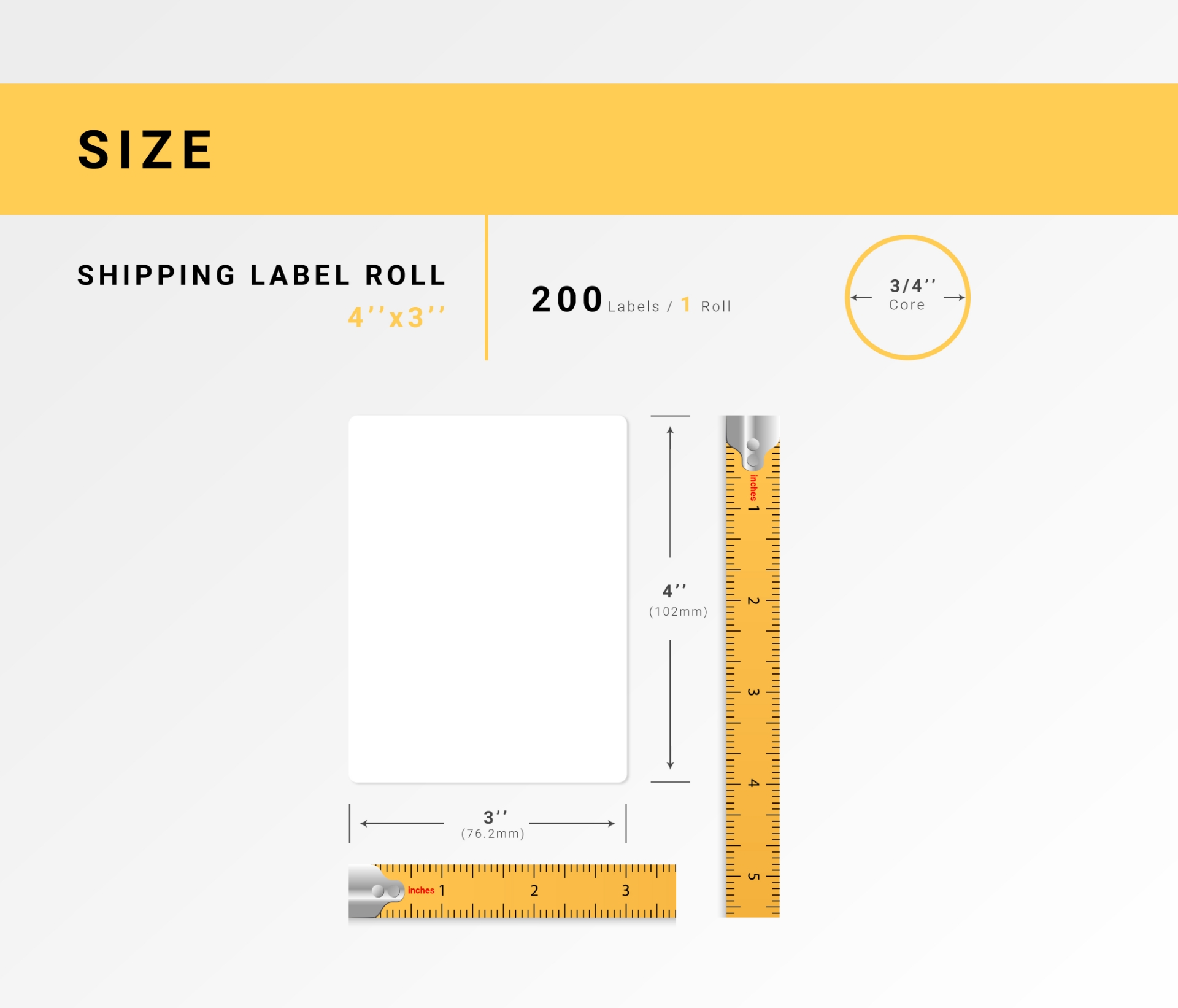 Buy Zebra Direct Thermal Labels White 4x3Core | Houselabels
