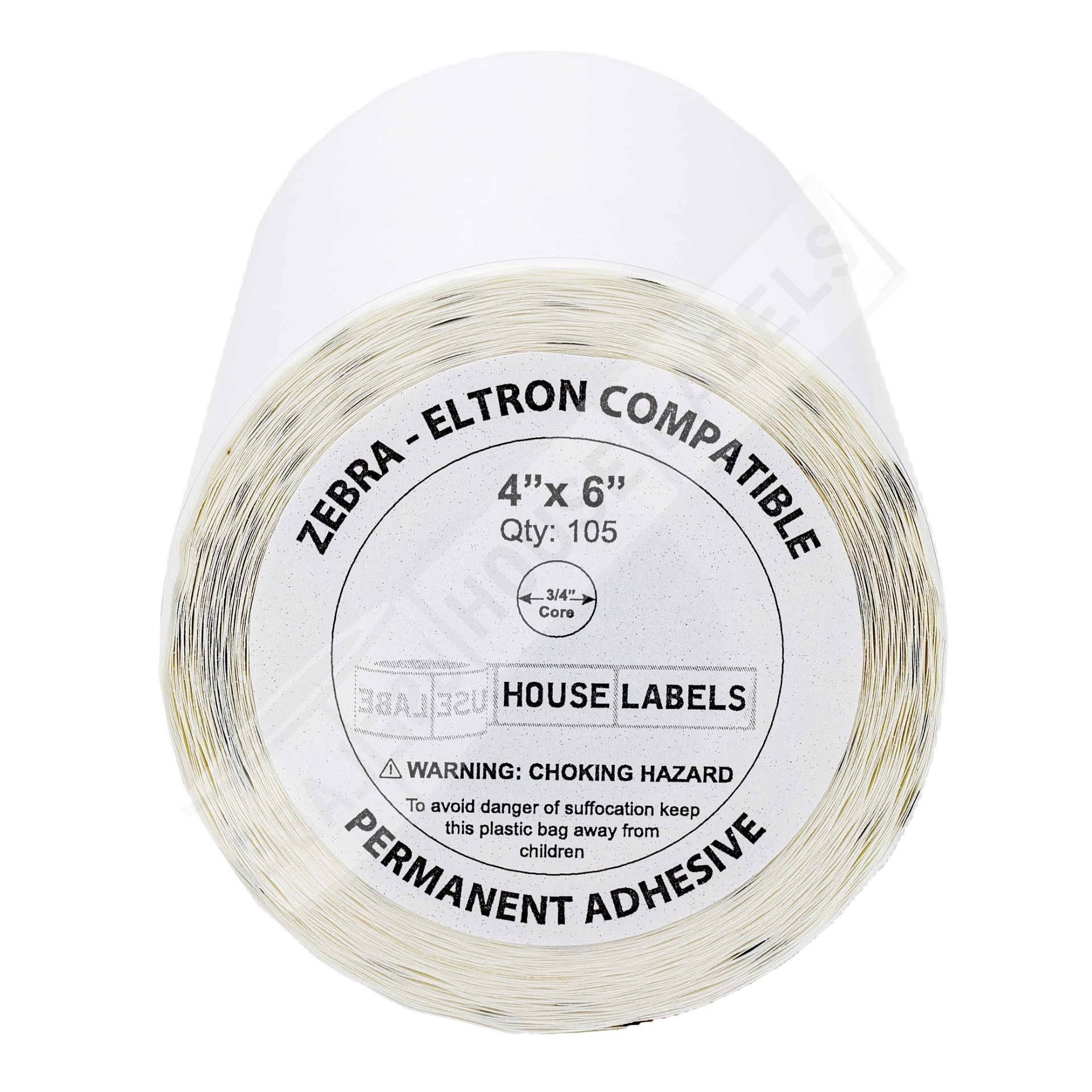 Buy Zebra Direct Thermal Labels White 4x6Core | Houselabels