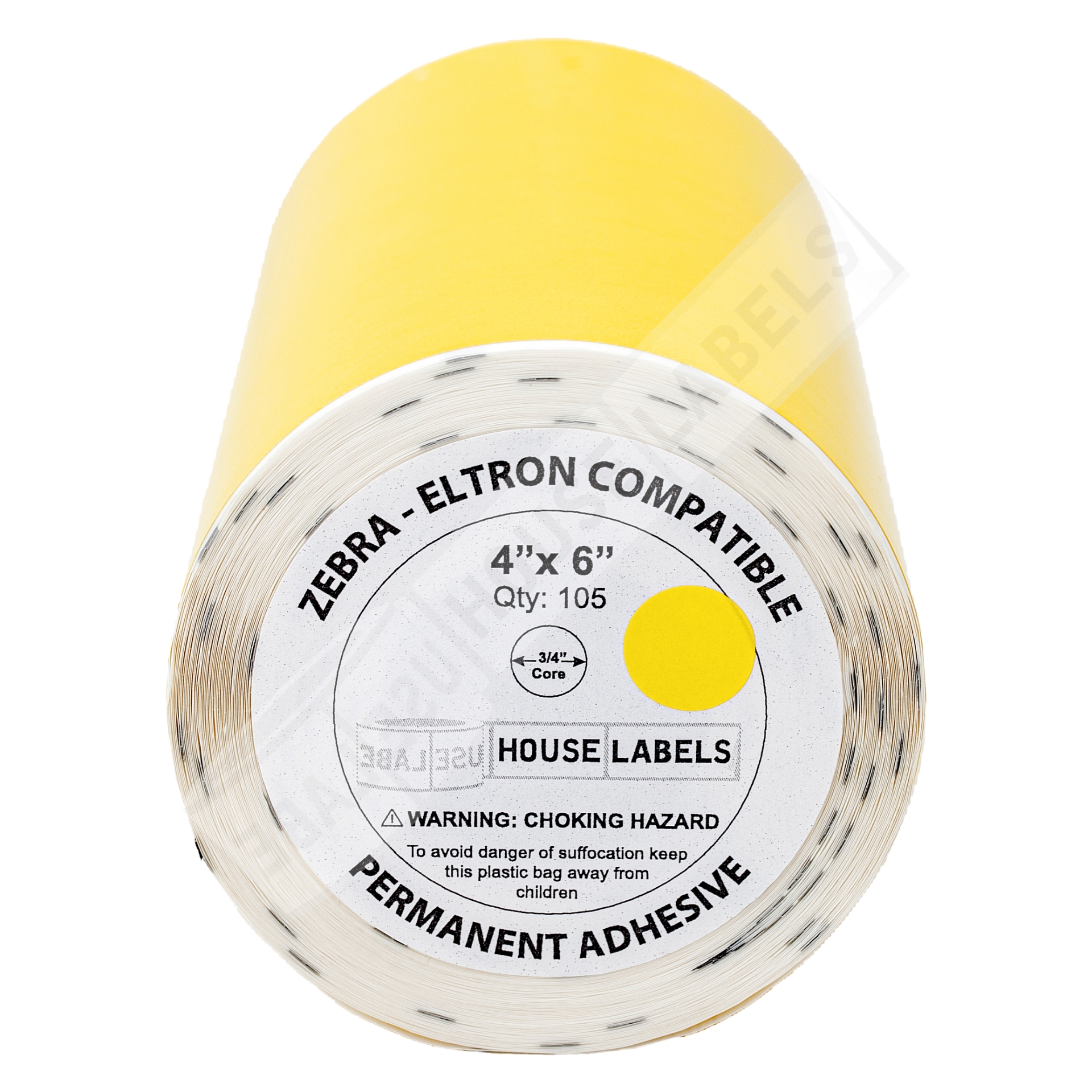 Buy Zebra Direct Thermal Labels 4x6core in Yellow Color