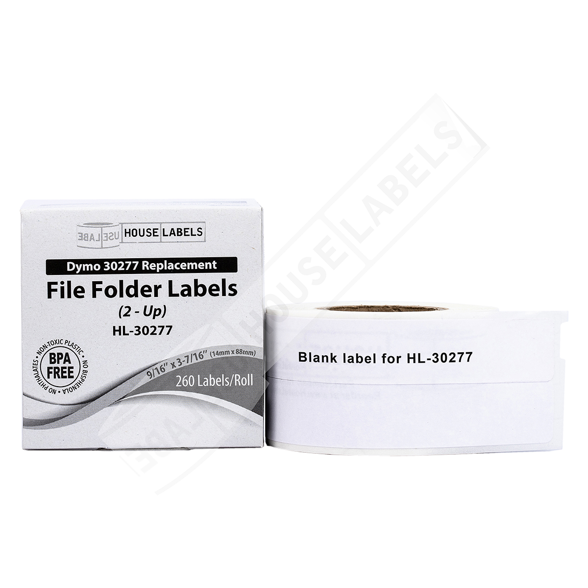 DYMO 30277 File Folder | 2-Up Labels | White | HouseLabels.com