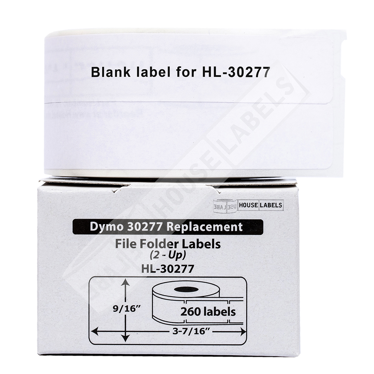 DYMO 30277 File Folder | 2-Up Labels | White | HouseLabels.com