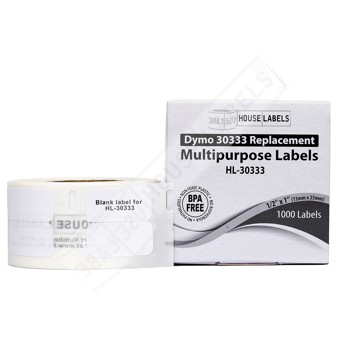 DYMO 30333 Multipurpose Labels | 2-up Labels | HouseLabels.com