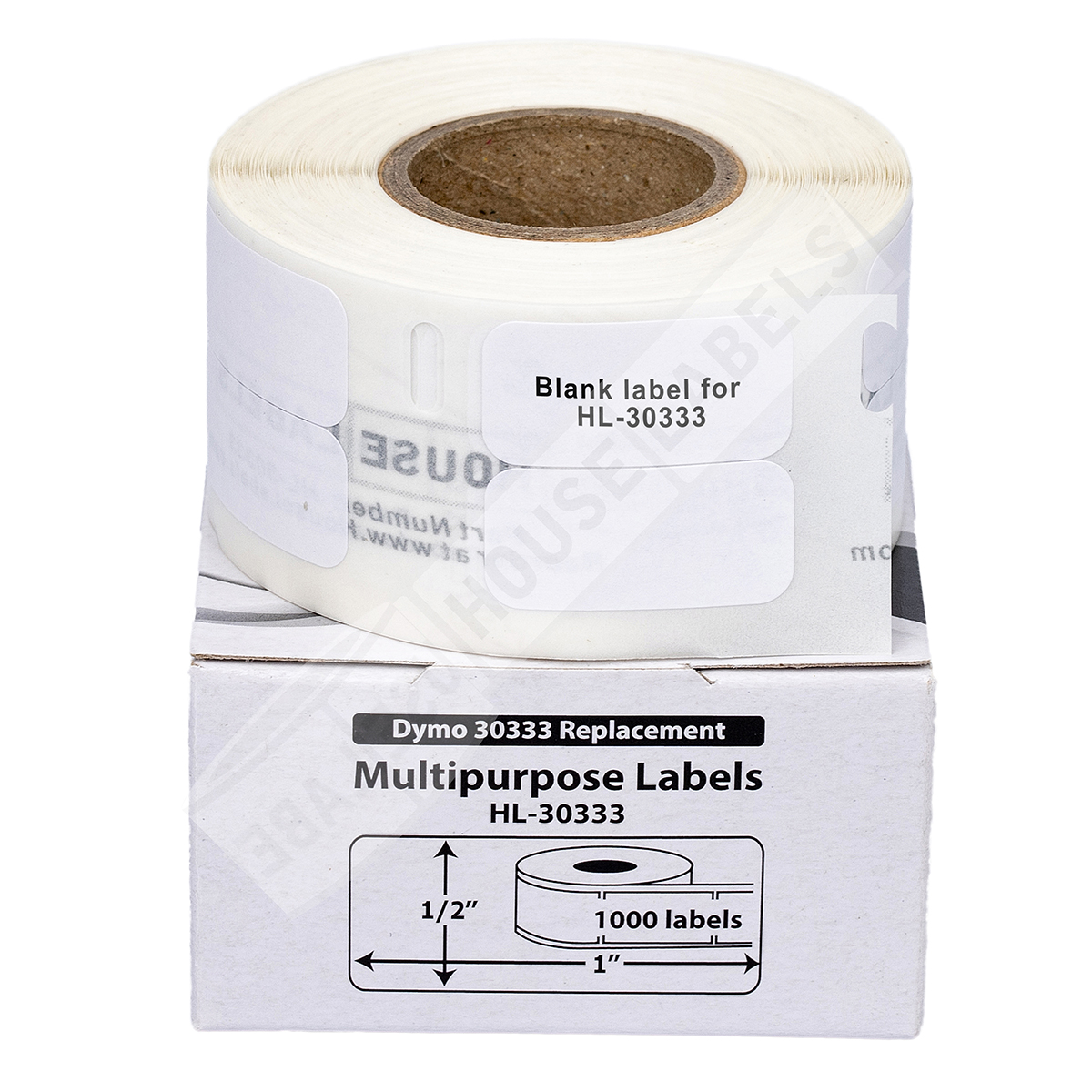 DYMO 30333 Multipurpose Labels | 2-up Labels | HouseLabels.com