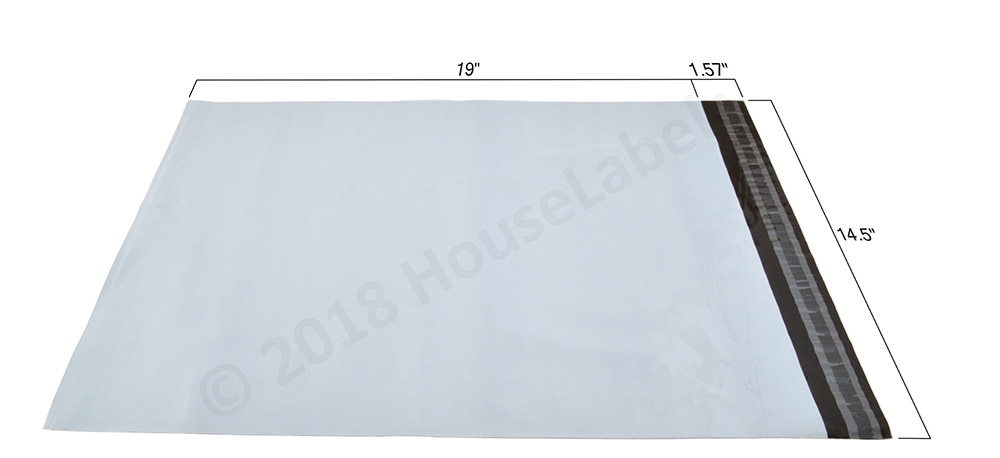 Poly Mailers 14.5"x19" 2.35mil | 100 ea | HouseLabels.com
