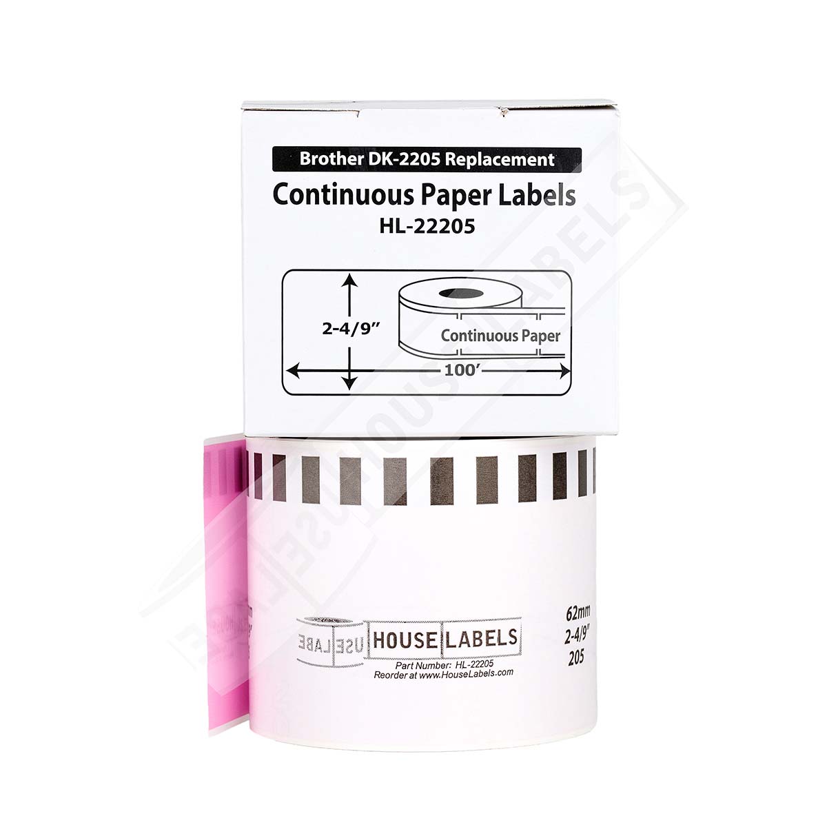 Brother DK 2205 |Pink| HouseLabels.com