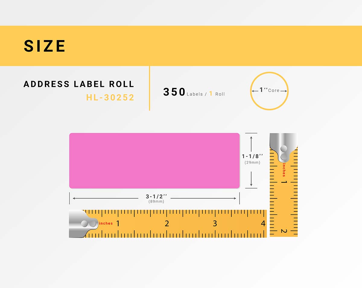 DYMO 30252 | Pink | HouseLabels.com