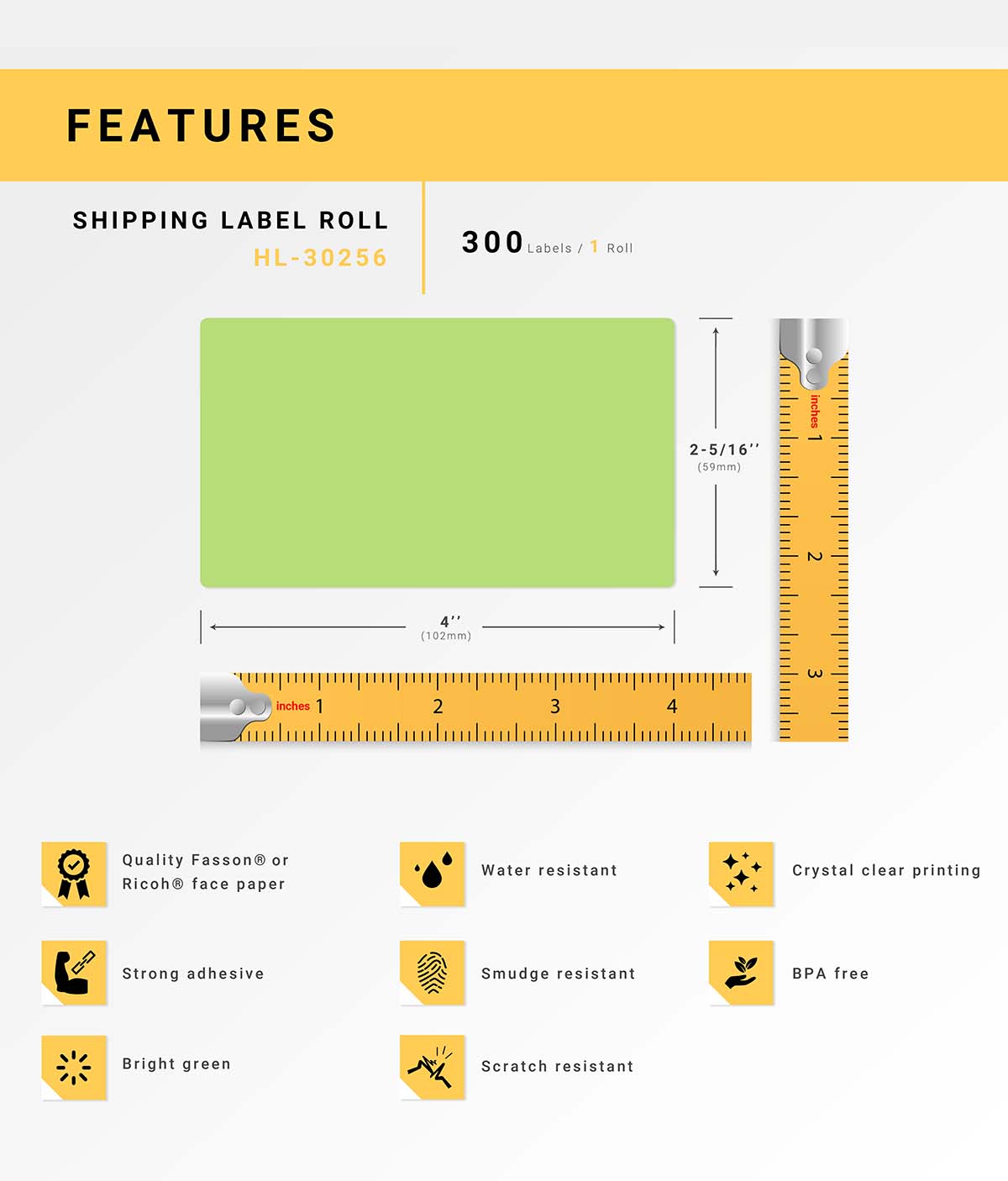 DYMO 30256 | Green | HouseLabels.com