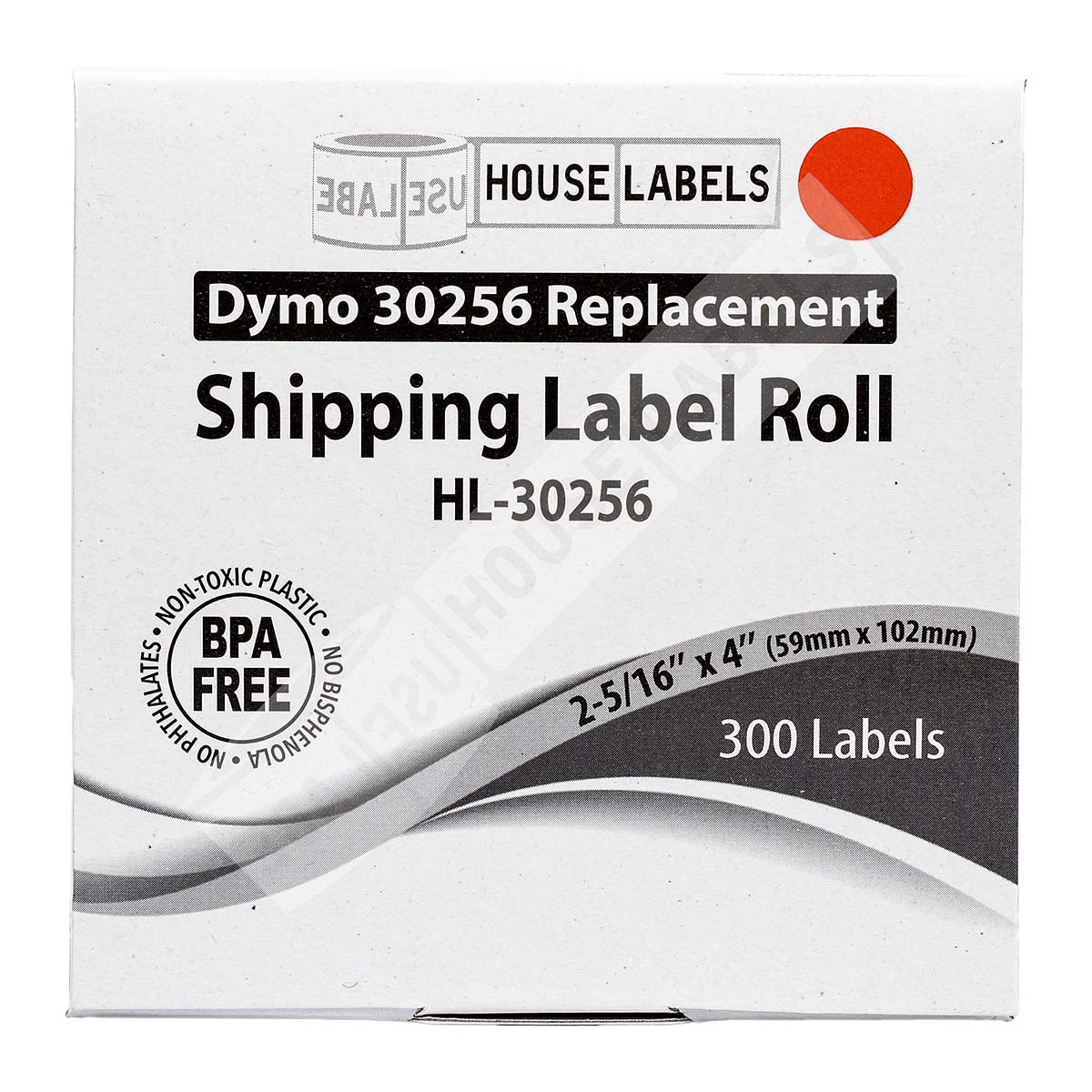 DYMO 30256 | Red | HouseLabels.com