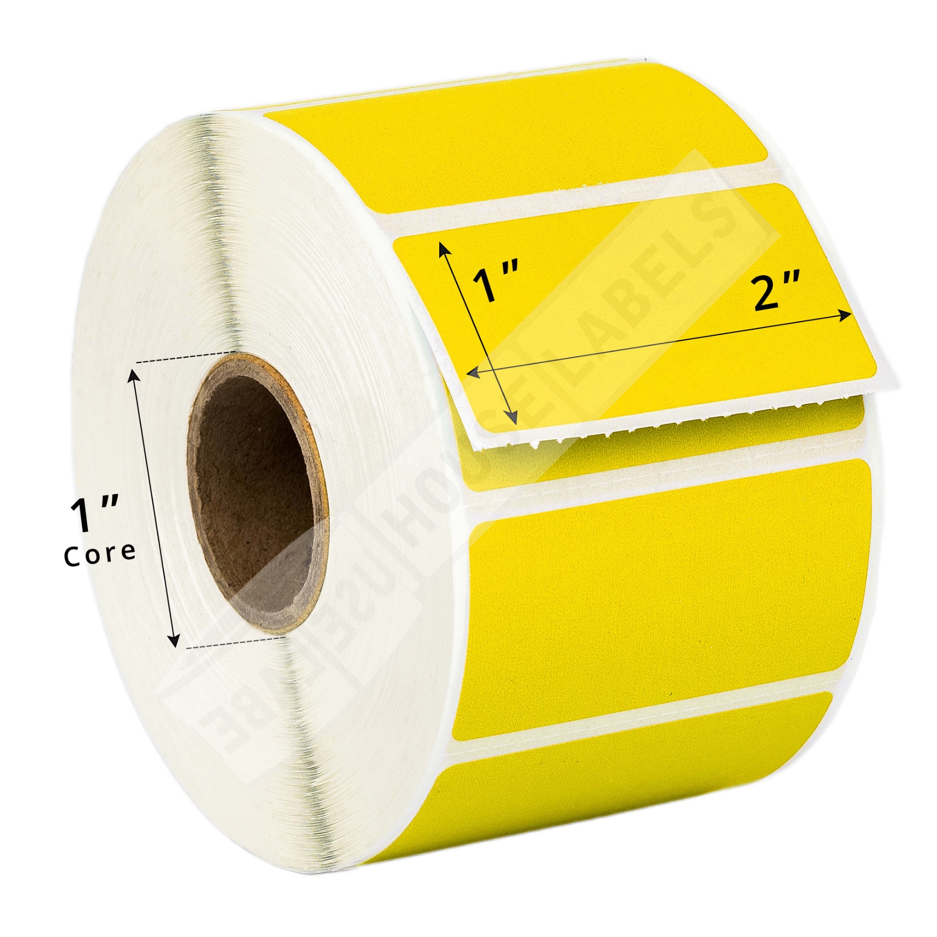 Zebra 2x1 | Yellow | HouseLabels.com