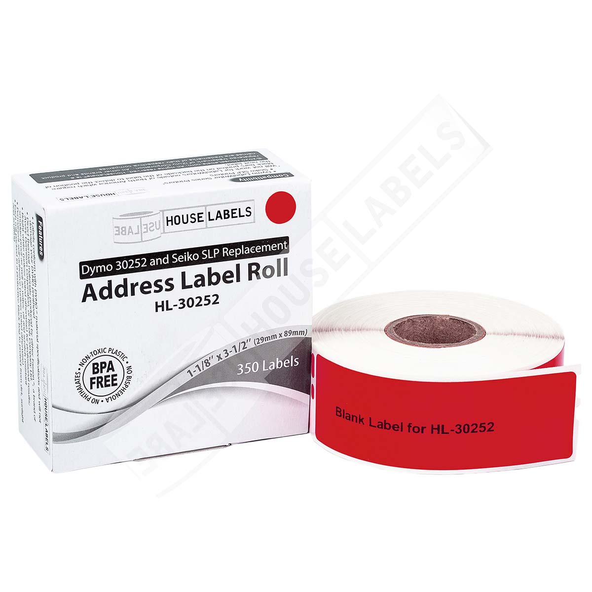 DYMO 30252 | Red | HouseLabels.com