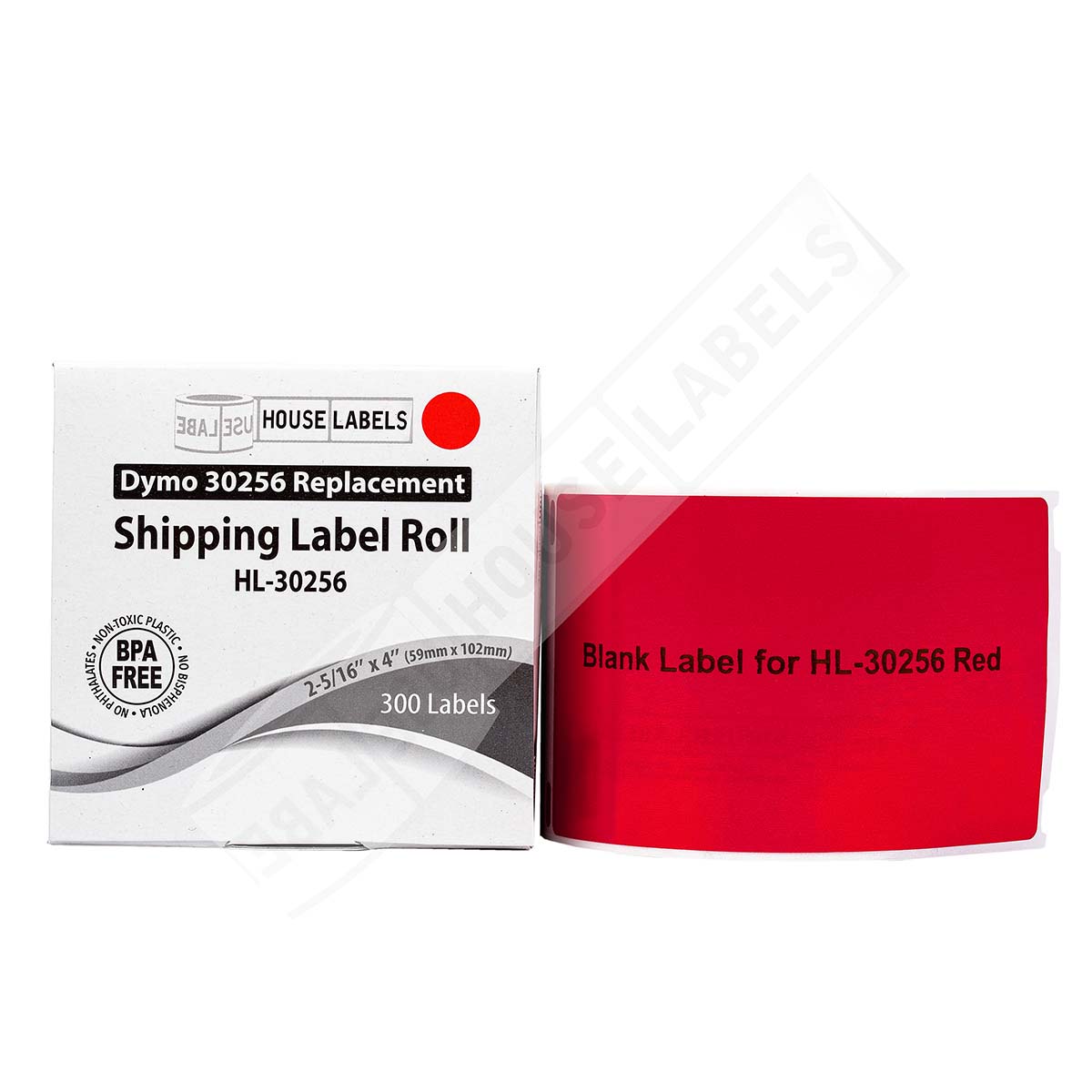 DYMO 30256 | 6 Red Rolls | HouseLabels.com